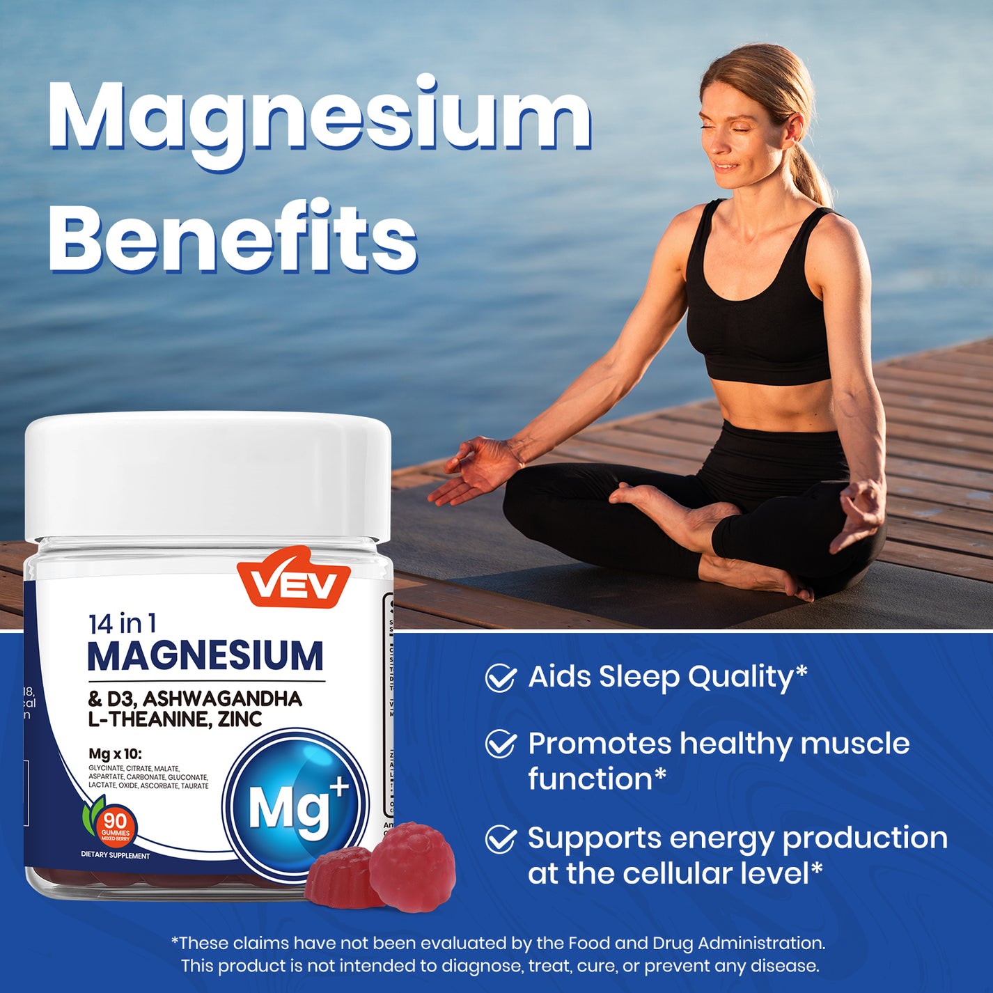 VEV Magnesium Complex Gummies